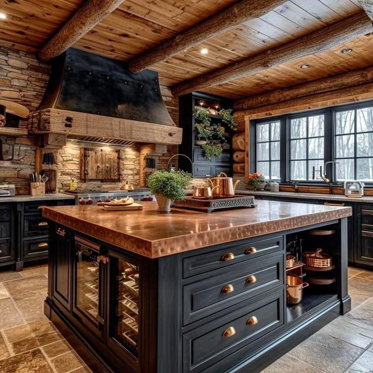 9 Modern Cabin Kitchen Designs with Rustic Charm – Joyful Home Makers